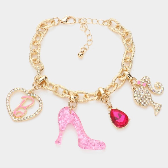Barbie | Jewelry | Barbie Charm Bracelet | Poshmark